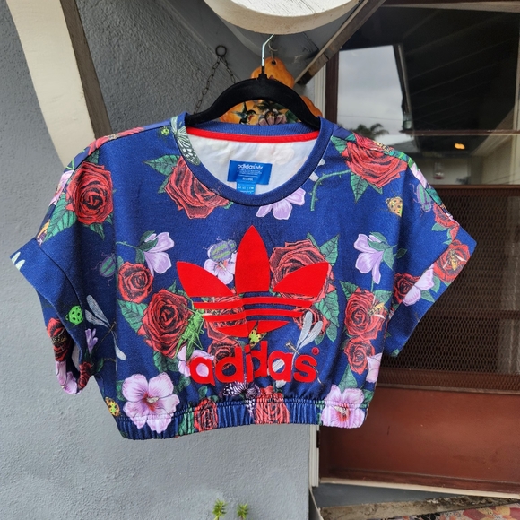 adidas Originals | Tops | Adidas Originals Rita Ora Roses Spray Packs ...